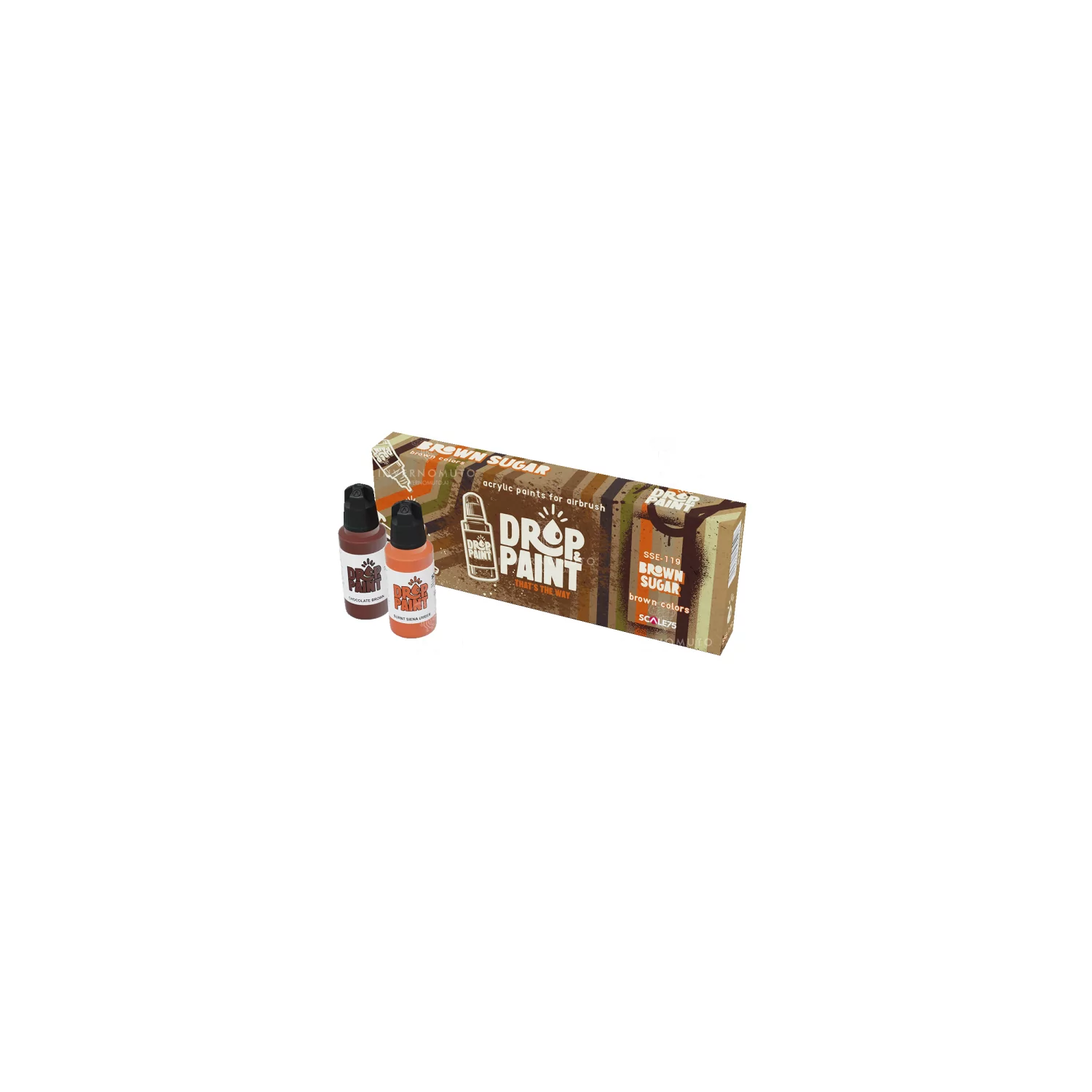 Scale75 Drop&Paint: SSE-119 Brown Sugar Set | 8x17ml | Scale75 | Set ...