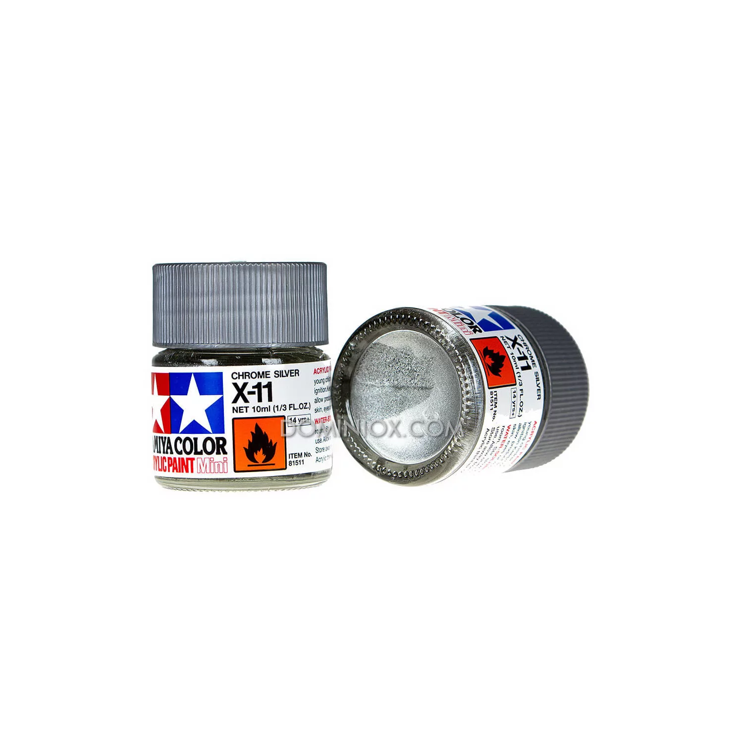 X-11 Chrome Silver Tamiya lucido