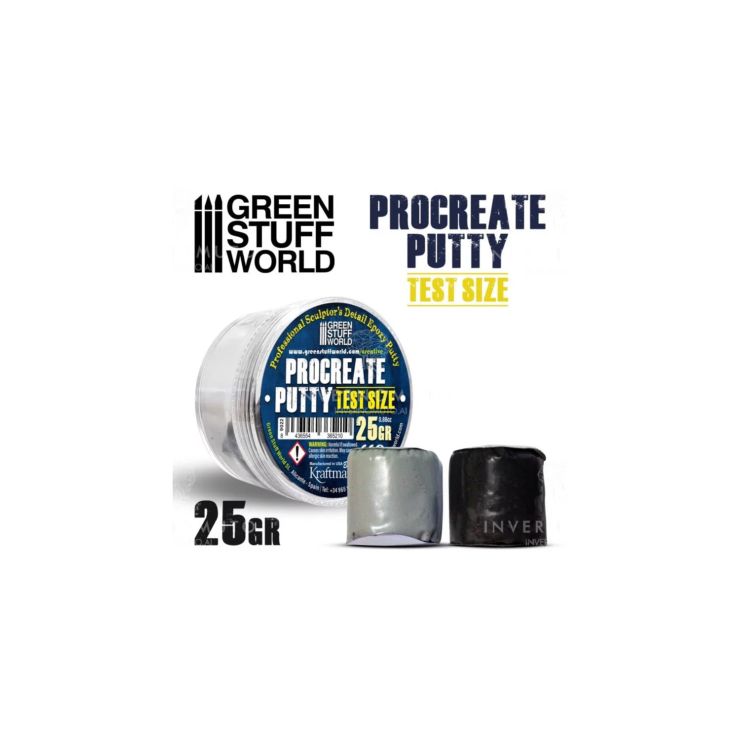 9022 Green Stuff World: ProCreate Putty 25gr. - TEST SIZE